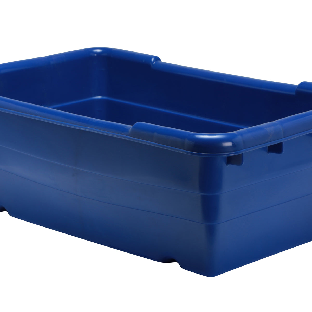 Plastic Lug, 8" Deep, Stackable/Nestable, CFIA Approved, Blue – Franesse