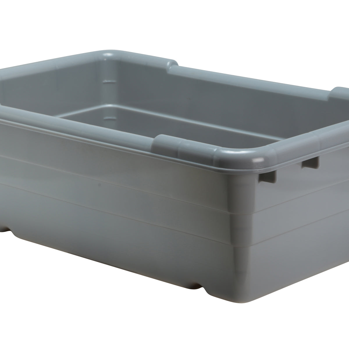 Plastic Lug, 8" Deep, Stackable/Nestable, CFIA Approved, Grey – Franesse