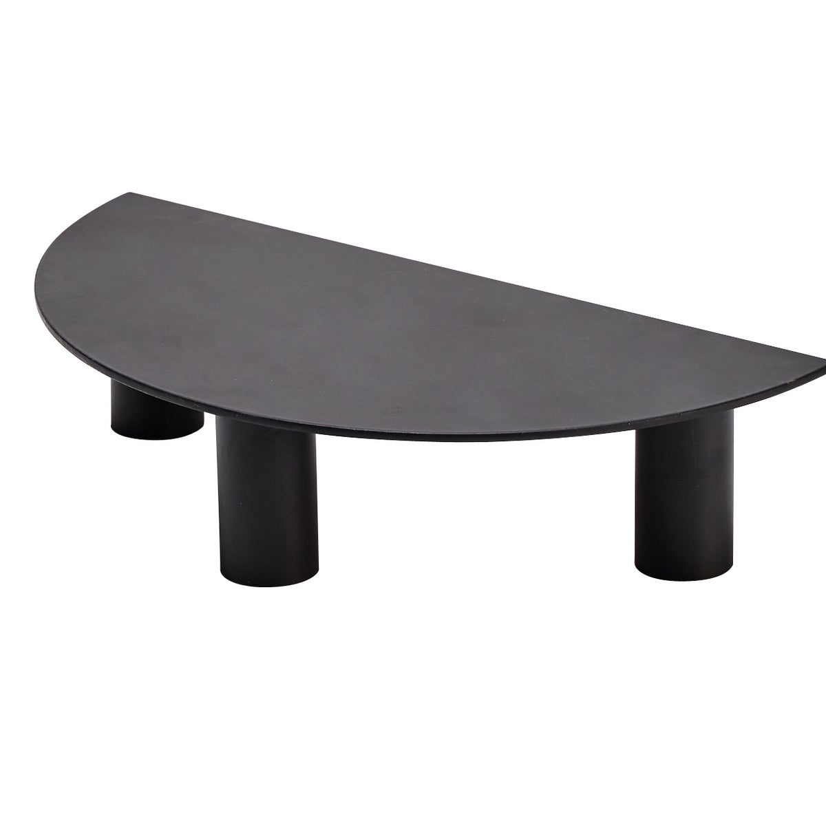 Display Riser, Half Moon, 9" Dia x 2"H, Black – Franesse