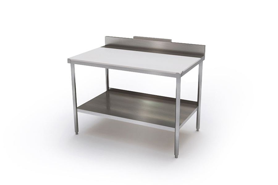 CUTTING TABLES WITH REAR DECK AND STANDARD BACKPLASH – Franesse
