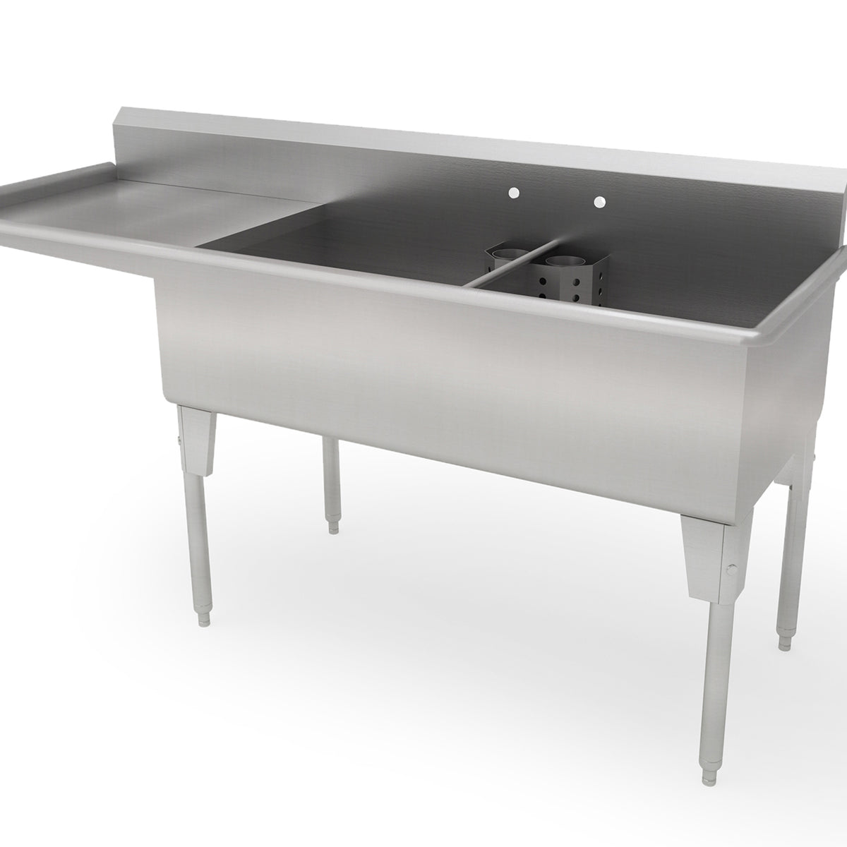 Double Compartment Sink with Integrated Drainboard – Franesse