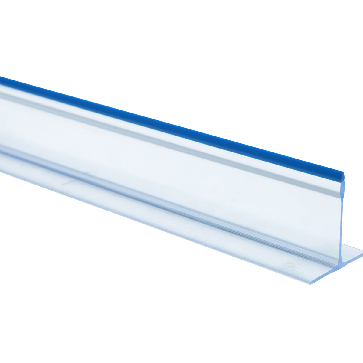 Séparateur, base en T, 2 po x 15 po transparent avec pointe bleue ...