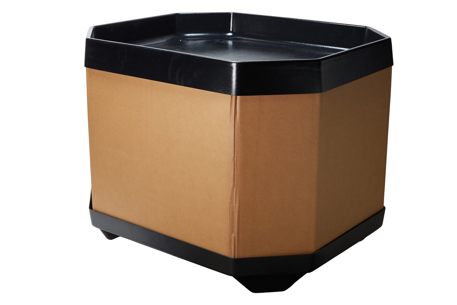 Box Liner Base / Top and Cardboard Support, 40" x 48", Black, 5" Deep ...