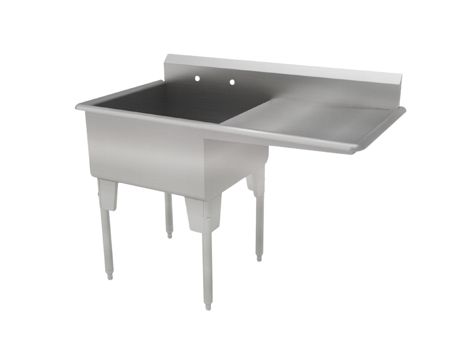 Single Compartment Sink with Integrated Drainboard – Franesse